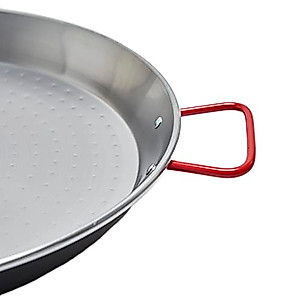 Garcima 17-Inch Carbon Steel Paella Pan, 42cm