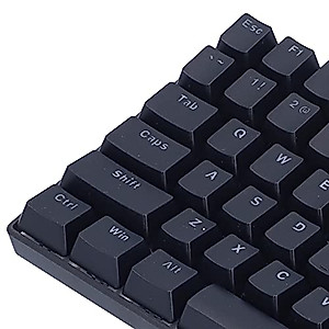 ciciglow Mechanical Gaming Keyboard, Portable 84 Keys USB C Keypads with RGB Backlight Light for PC Gamers Laptop Work，Wired Keyboards with Type C Port(Black)