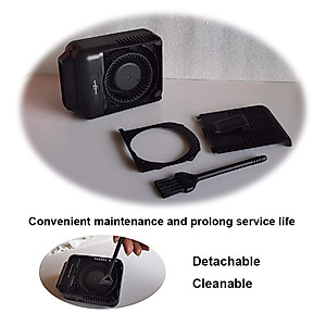 CAZOKASI Personal Fan Portable USB Rechargeable Waist Clip Fan Working Fan Hand Free 8000mAh, 6-32hours Wearable Cooler Fan for Traveling Working Outdoor Office