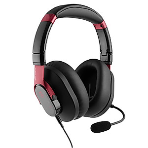 Austrian Audio PG16 Pro Gaming Headset with Microphone (Foldable Gaming Accessories, High Resolution Sound, Memory Foam Ear Pads for Optimal, Detachable 1.4m Cable), Black/Red, One Size