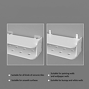 TJLSS Wall Mount Drilling Storage tv Box Router Shelf Set Top Box Bracket Stand Wood Shelf 2 Layer Space