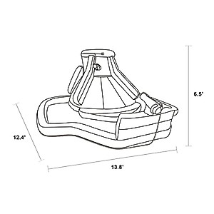 Sportspower Battle Ridge Inflatable Water Slide with Water Cannons and Climbing Wall
