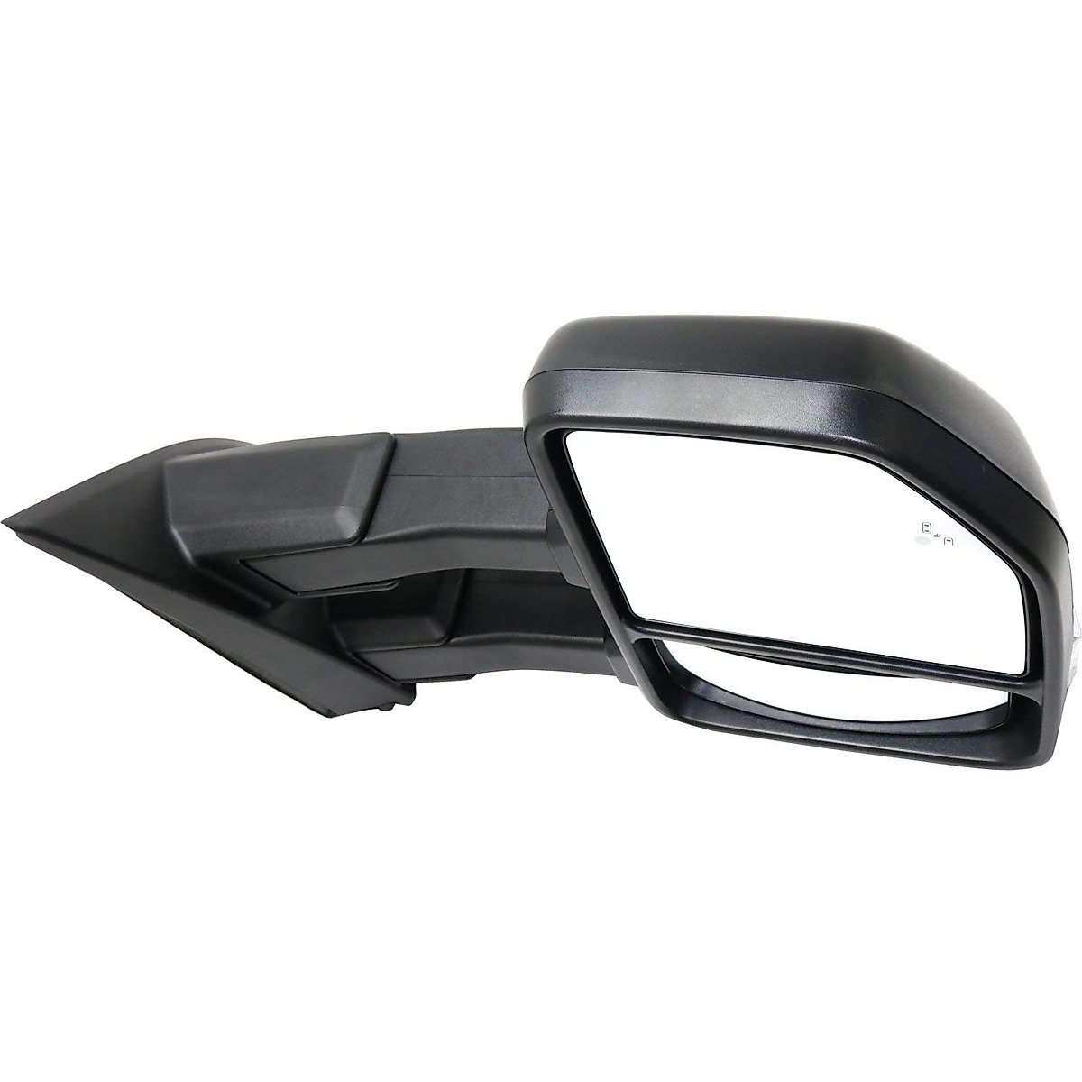 Kool Vue Power Heated Towing Mirrors for Ford F-150 2015-2018 Power Fold With Signal Light, Blind Spot Light, Memory & Puddle Lamp; Without Auto-Dimming Textured Pair