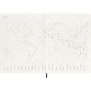 Moleskine 2023 Monthly Planner, 18M, Extra Large, Black, Soft Cover (7.5 x 10)