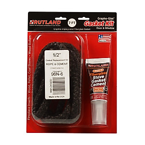 Rutland 96N-6 Grapho-Glas Rope Gasket Replacement Kit, 1/2-Inch by 7-Feet