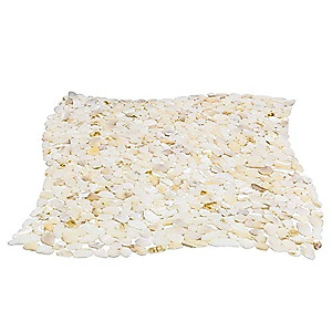 Ivy Hill Tile Pacif White Pebbles 11.81 in. x 11.81 in. Pearl Shell Mosaic Backsplash, Kitchen, Bathroom, Wall Tile (0.97 Sq. Ft. Sheet)