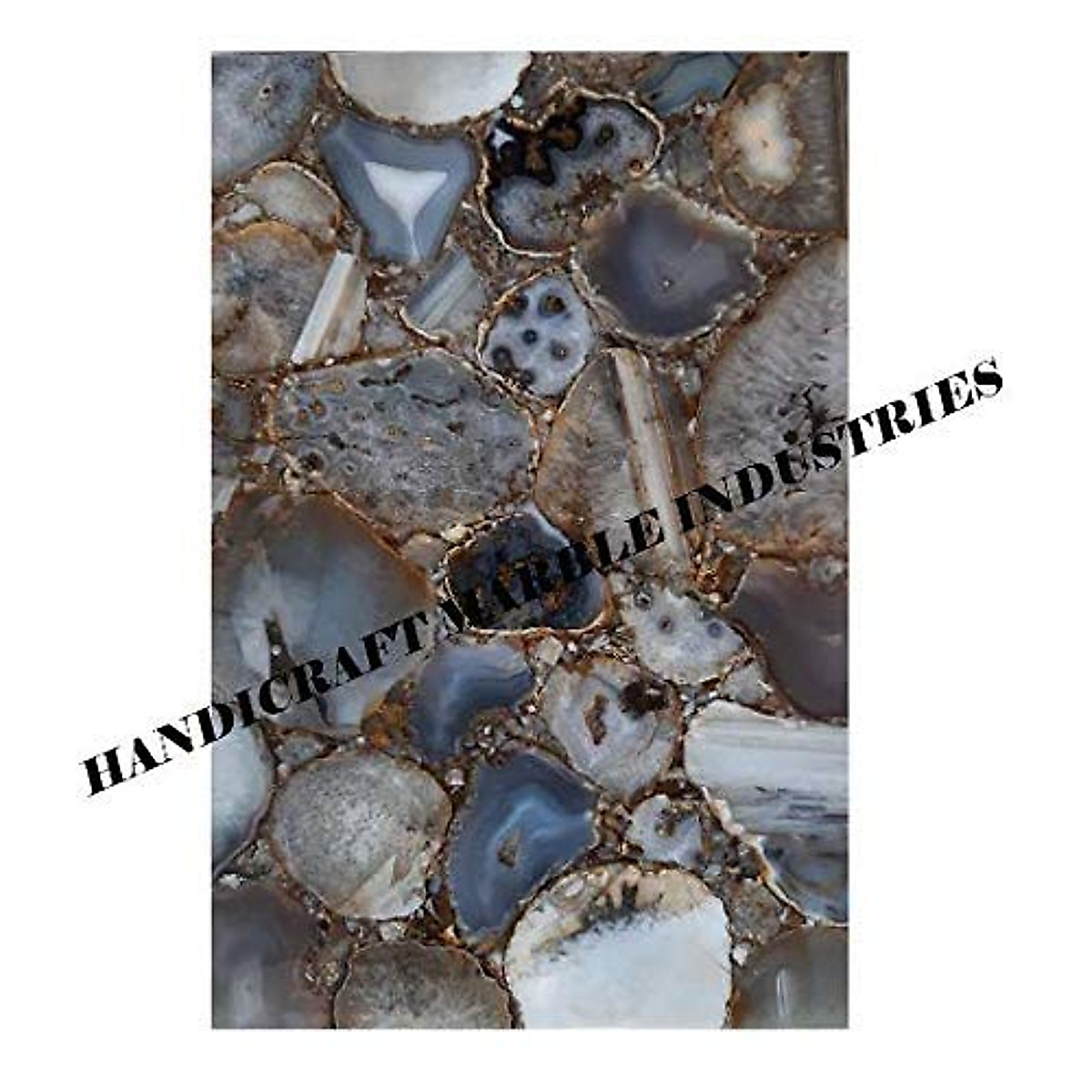 Agate Table, Wild Agate Stone Table, Rectangle Agate Table, Agate Stone Table Home Decor, Customize Sizes 24X48
