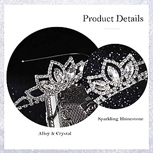 Kilshye Princess Silver Tiara and Crown Pink Crystal Tiaras Girls Pageant Crowns Rhinestone Birthday Headdress for Kids (Silver)