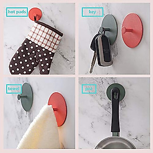Robe Adhesive Towel Hooks of Heavy Duty Stainless Steel Wall Hangers Sticky Hooks for Hanging Coat,Hat,Wall Sticky Adhesive Shower Stick on Hooks for Kitchen Bathroom towel hanger Set of 4