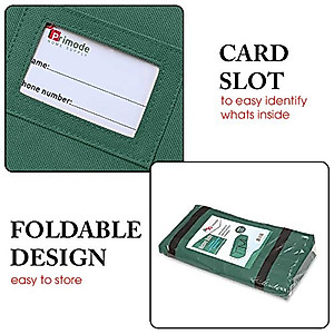 Primode Christmas Tree Storage Bag | Fits Up to 9 Ft. Tall Disassembled Tree | 25" Height X 20" Wide X 65" Long | Durable 600D Oxford Material | Heavy Duty Xmas Storage Container (Green)