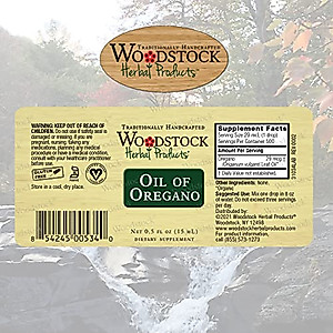 Woodstock Herbal Products Oil of Oregano, 0.5 OZ