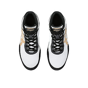 ASICS Kid's Matflex 7 Grade School Shoes, 2, White/Champagne