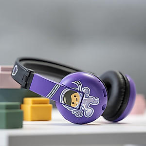 Made for Amazon Volume Limiting Bluetooth BuddyPhones, PlayTime in Purple. Ages (3-7)