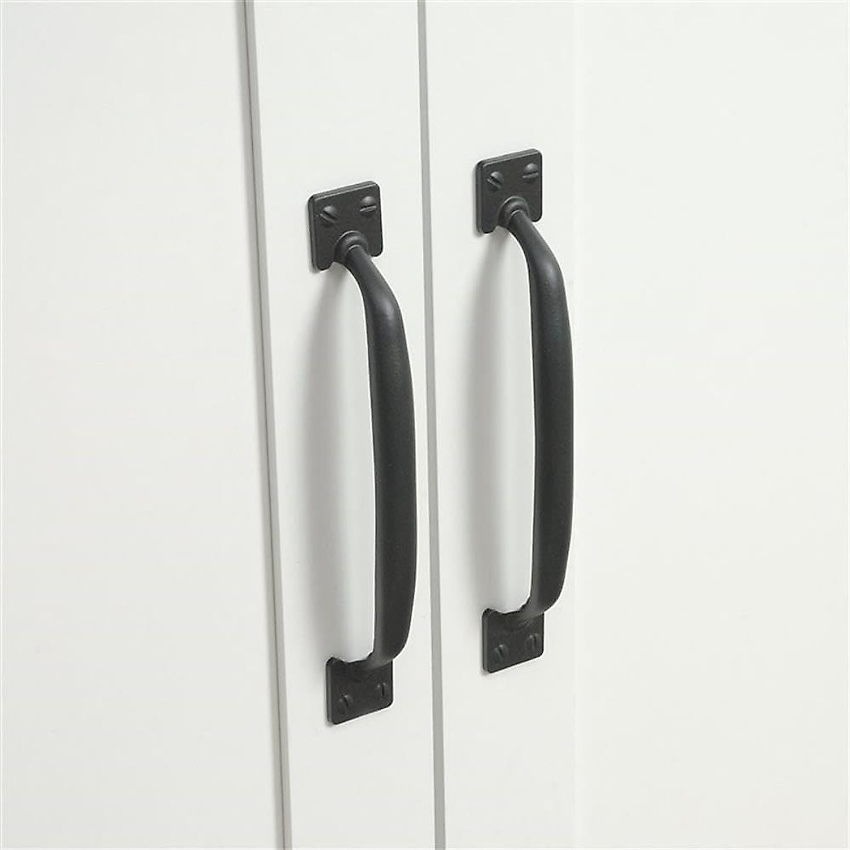 BOWERY HILL Contemporary Engineered Wood Sewing Craft Table in Soft White