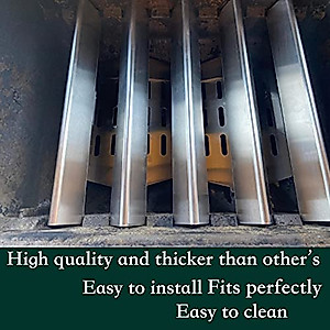 Grill Valueparts 17.5 Inch 7621 7620 Flavorizer Bars for Weber Genesis Parts E310 E320 E330 S310 S-330 EP-310 Accessorices Genesis 300 Series Heat Plates 62783 62784 6517001 6519099 6532001 6650001