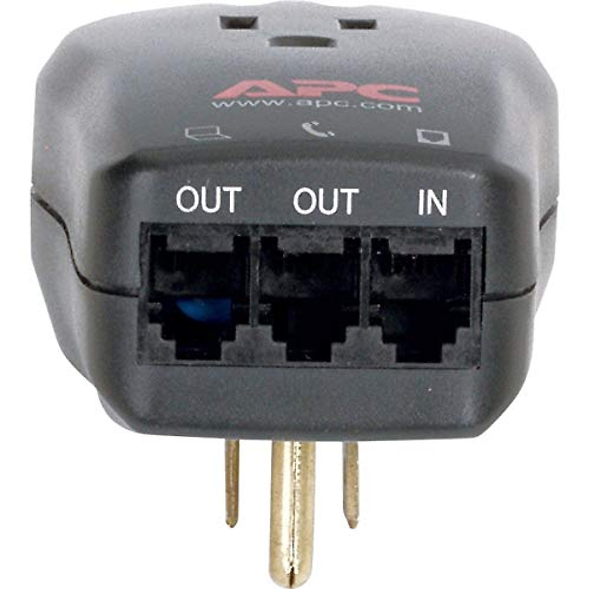 APC P1T 120V Portable Surge Protector,Black