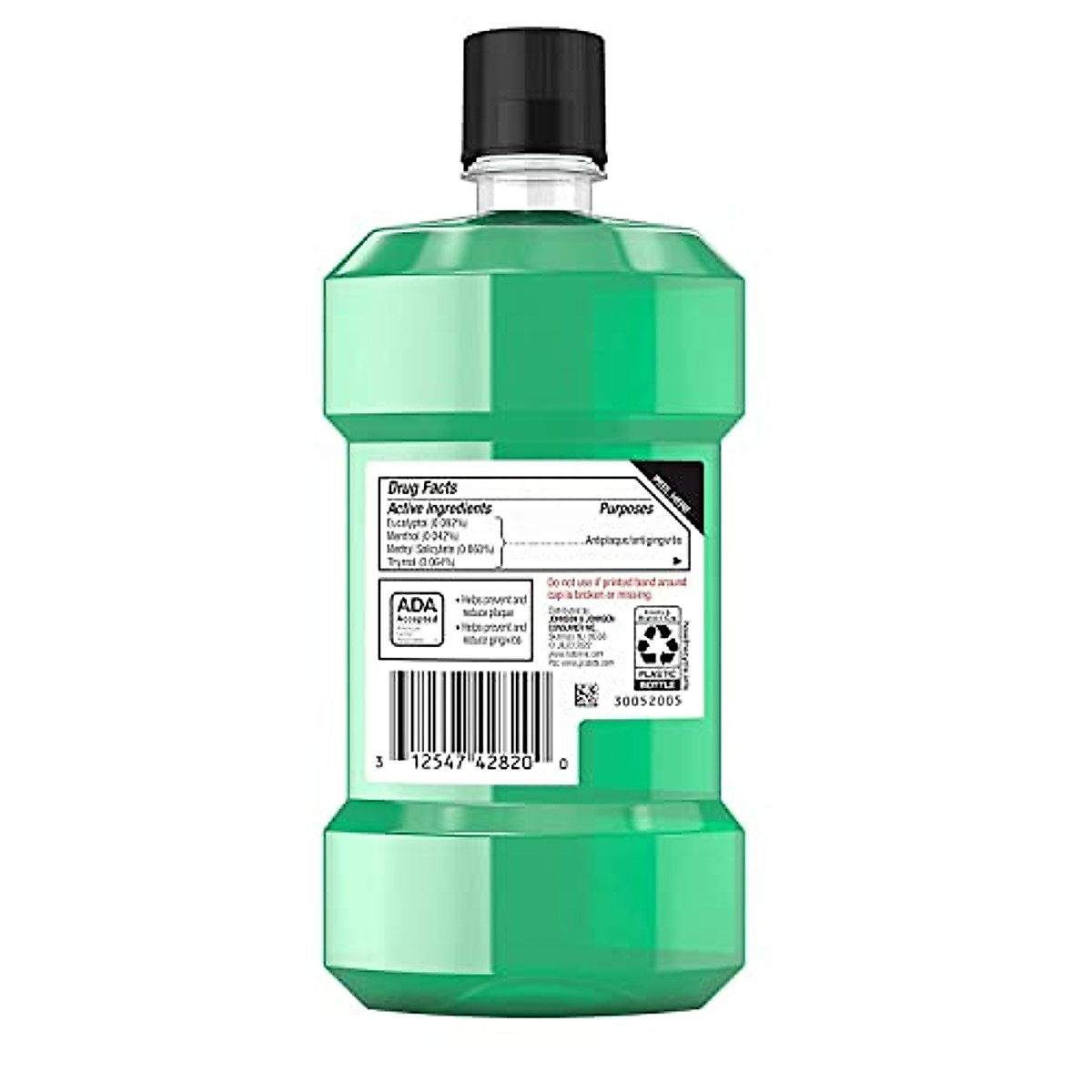 Listerine Antiseptic Mouthwash, Fresh Burst 250 mL (Pack of 3)