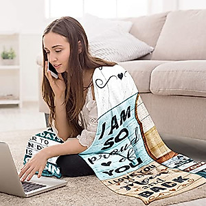 KERAOO Custom Throw Blankets Gift for Cousin, Cousin Birthday Gift Ideas, Valentine's Mother's Day Graduation Birthday Gift for Her (Cousin(Sister)-05)