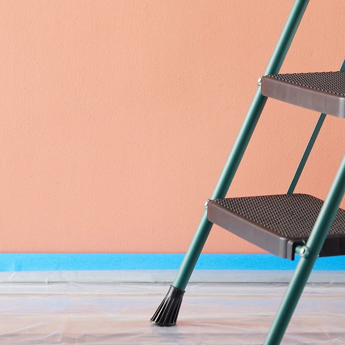 Juvale 6-Pack of 1 mil Clear Plastic Drop Cloths for Painting, Furniture Protection, Disposable Painters Tarp, Waterproof Sheeting Roll for Construction, Dust, Paint Covering for Floor (9x12 Feet)