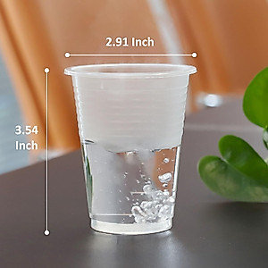 [100 Pack 8 Oz ] Plastic Cups, Plastic Cups, Clear Plastic Cups 8 Oz Clear Cups, Disposable Clear Plastic Cups Water Cups Disposable Cups, 8 Oz Water Clear Plastic Cups Clear Plastic Cups Plastic Cups
