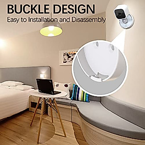 Blink Mini Camera Wall Mount Bracket, 2 Pack Strong Adhesive Durable Camera Mount Stand for Blink Mini Indoor Camera, No Drilling or Screw Secured Fixed (Blink Mini Camera is NOT Included)