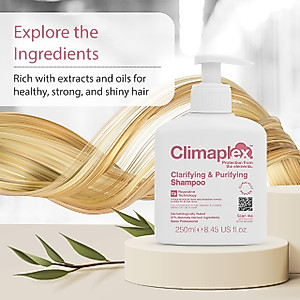 Climaplex Clarifying and Purifying Shampoo - Refreshing and Soothing Properties - Perfect for Deeply Cleansing and Detoxifying Your Scalp - Adds Shine and Volume - Provides Healthy Growth - 8.45 oz