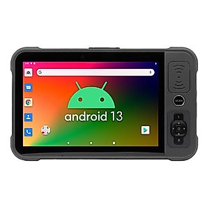 Heavy Duty Android Tablet with Integrated Barcode Scanner, 2D/1D/QR Zebra SE4710 Reader, Android 13, WiFi/GPS/Bluetooth, 8000mAh All-Day Battery (Tablet)