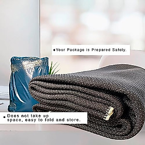 HomeNette Washable Area Rugs, 3x5 Dark Grey Rug with Non Slip Backing, Stain Resistant, Foldable, Boho Machine Washable Carpet for Kitchen, Bathroom, Bedroom or Living Room (3' x 5'2")