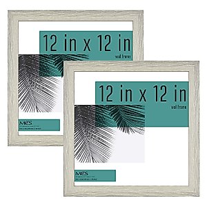 MCS Studio Gallery Frame, Gray Woodgrain, 12 x 12 in , 2 pk