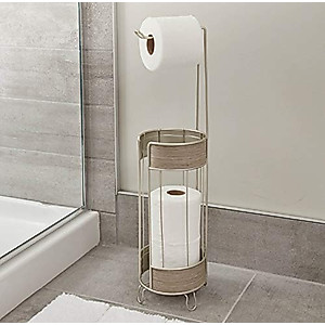 Real Wood Free Standing Toilet Paper Holder