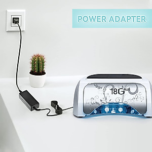 SLLEA AC/DC Adapter Power Supply for GELISH 18G Plus LED LAMP Pro ADS-40NP-12-1