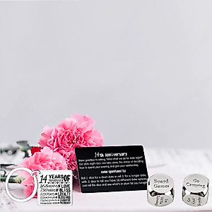 14th Anniversary Dice,14th Wedding Anniversary Dice for Couples,14 Years Anniversary Date Night Dice Gift,14 Years Anniversary for Her,14th Anniversary for Husband,14th Anniversary