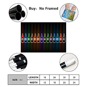 yuanchen Zombie Perk Bottles Poster Decorative Painting Canvas Wall Art Living Room Posters Bedroom Painting 08x12inch(20x30cm)