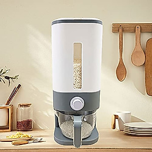 CREAMOON 23Lbs Rice Dispenser Cereal Dispenser Countertop Large Sealed Grain Container Dry Food Dispenser Rice Bucket Rice Storage Box Grain Storage--A Neat Way to Store Rice