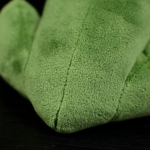 Nohito Kawaii Realistic Frog Plush Toy Simulation Green Frog Stuffed Animal Lifelike Amphibian Reptilian Plushie Pillow Toys Home Decoration 6.2" Long (Green Frog)