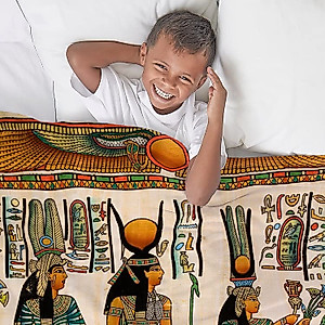 CafePress Ancient Egyptian Wall Tapestry Throw Blanket Super Soft Fleece Plush Throw Blanket, 60"x50"