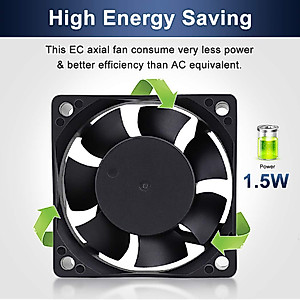 Wathai EC Brushless Cooling Fan AC 110V 115V 120V 220V 240V Axial Fan Ball Bearing 60mm x 25mm