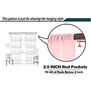 52 Wide Cartoon Crayon Graphic Print Lovely 2 Panels Sheer Curtains Living Room Voile Rod Pocket Top Style