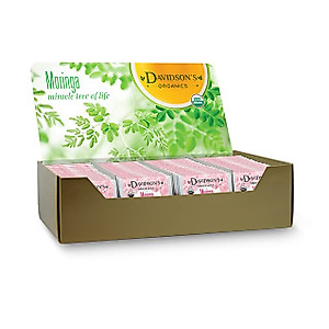 Davidson's Organics, Moringa Strawberry Rose, 100-count Individually Wrapped Tea Bags
