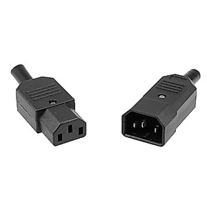 uxcell IEC320 C14 Power Socket C13 Adapter Connector 10A 3Terminals Panel Mount 5 Pairs