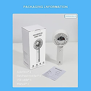 SYXYYYS Handheld Fan,Portable Fan,Handheld Cool Fan, semiconductor cooled, Mini Hand Held Fan, battery-powered rechargeable fan, ideal for office/outdoor/home