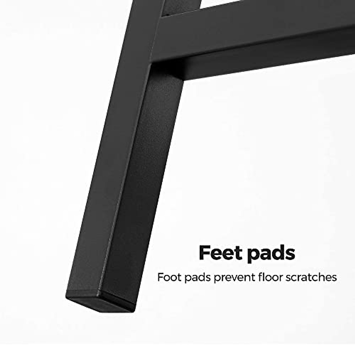 VASAGLE Bar Stools, Set of 2 Bar Chairs, Kitchen Breakfast Bar Stools with Footrest, Industrial in Living Room, Party Room, Rustic Brown and Black ULBC65X