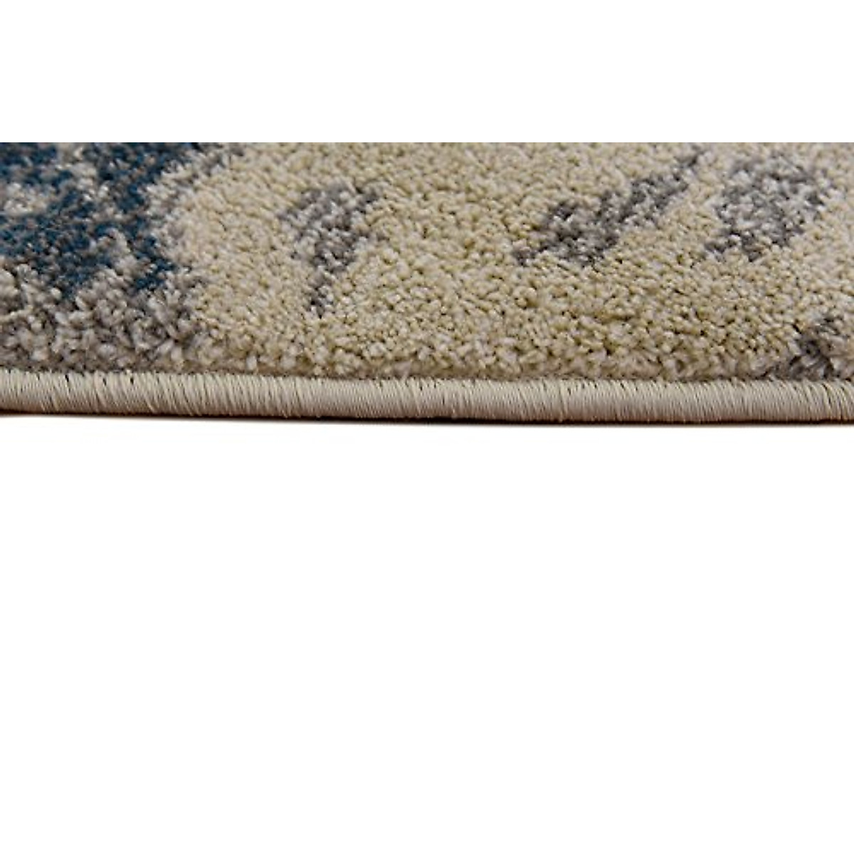 Unique Loom Estrella Collection Modern Abstract Cream Round Rug (8' 0 x 8' 0)