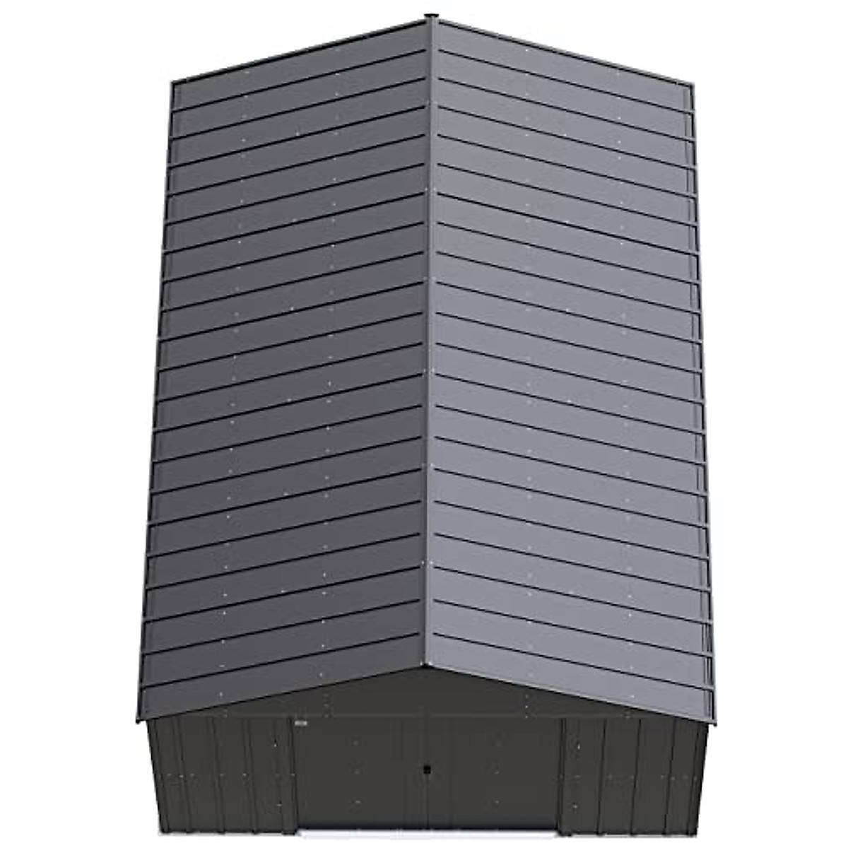 Arrow Sheds Classic 12' x 17' Outdoor Padlockable Steel Storage Shed Building, Charcoal