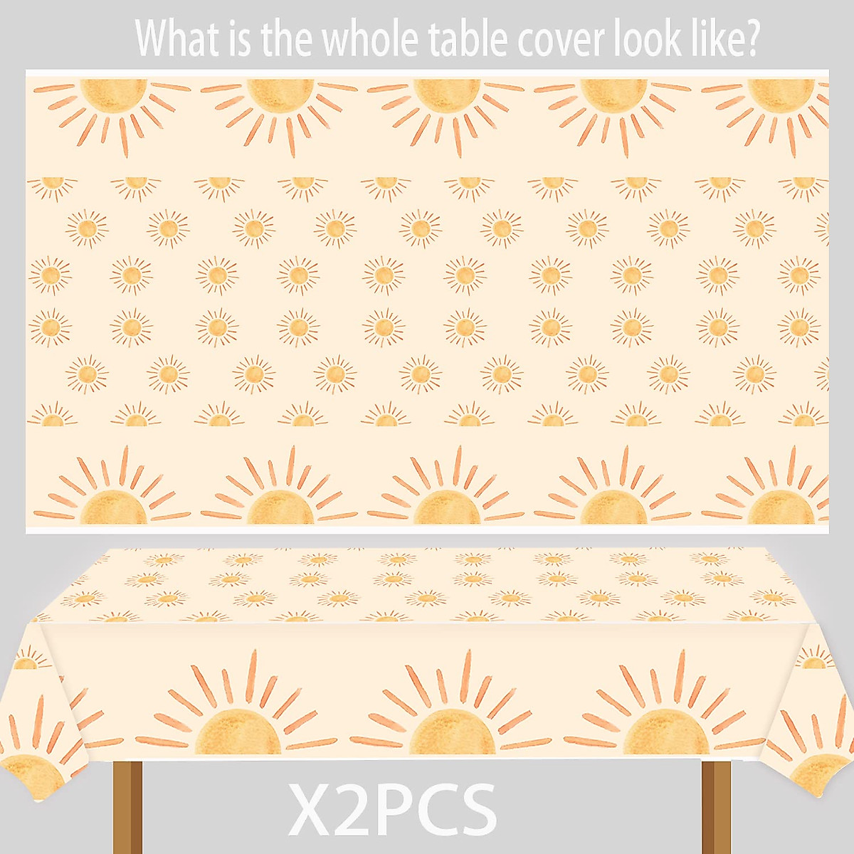 First Trip Inspired Around The Sun Birthday Decorations 102pcs Boho One Sun 1st Birthday Paper Plates Napkins Cups and Table Cloth You Are My Sun Sunshine Party Supplies Boho One Sun 1st Birthday Decoration