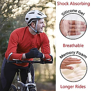 LuxoBike Gel Bike Seat Cover Padded Bicycle Seat Covers for Men – Comfort Soft Silicone Bicycle Seat Pad for Mountain Road Bike Outdoor Cycling – Stationary Cycle Spin Bike Seat Cushion Pads Spinning