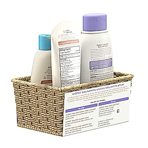Aveeno Baby Mommy & Me Daily Bathtime Gift Set Including Baby Wash & Shampoo, Calming Baby Bath & Wash, Baby Moisturizing Lotion & Stress Relief Body Wash for Mom, Soap-Free, 4 Items