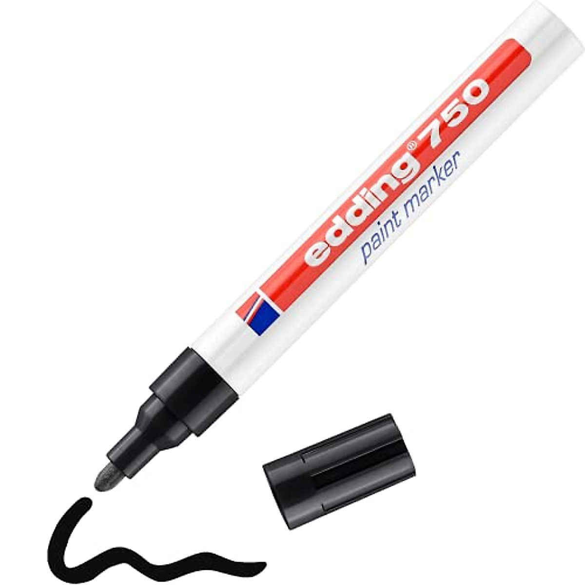 edding 750 Opaque Bullet Tip Paint Marker - Black (pack of 10)