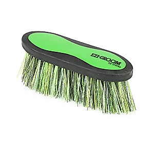 Shires Equestrian Ezi-Groom Grip Long Bristle Dandy Brush (Forest)