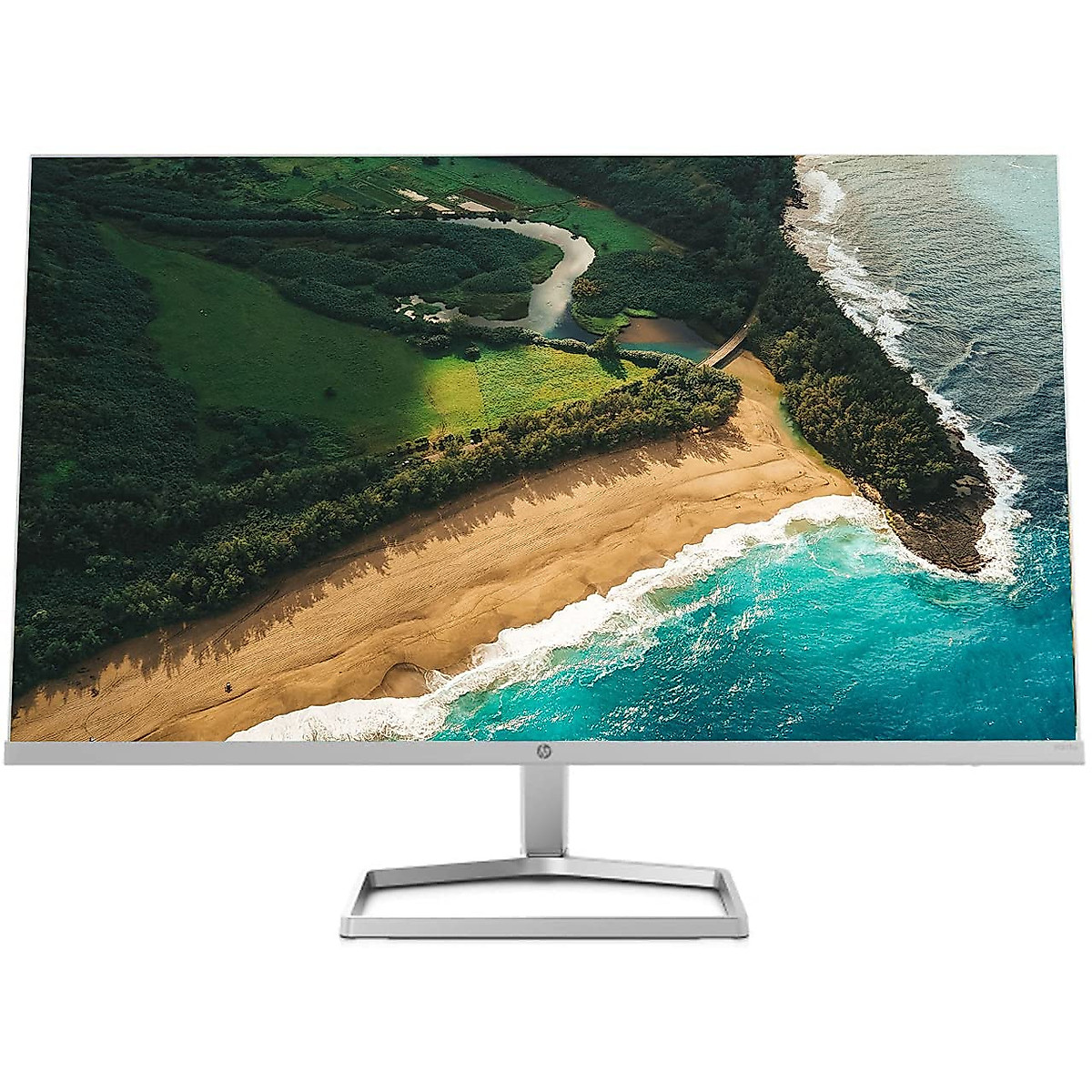 HP M27fw 27 inch FHD (1920 x 1080) 75Hz Anti-Glare Monitor, On-Screen Controls, AMD FreeSync, Low Blue Light Mode, White